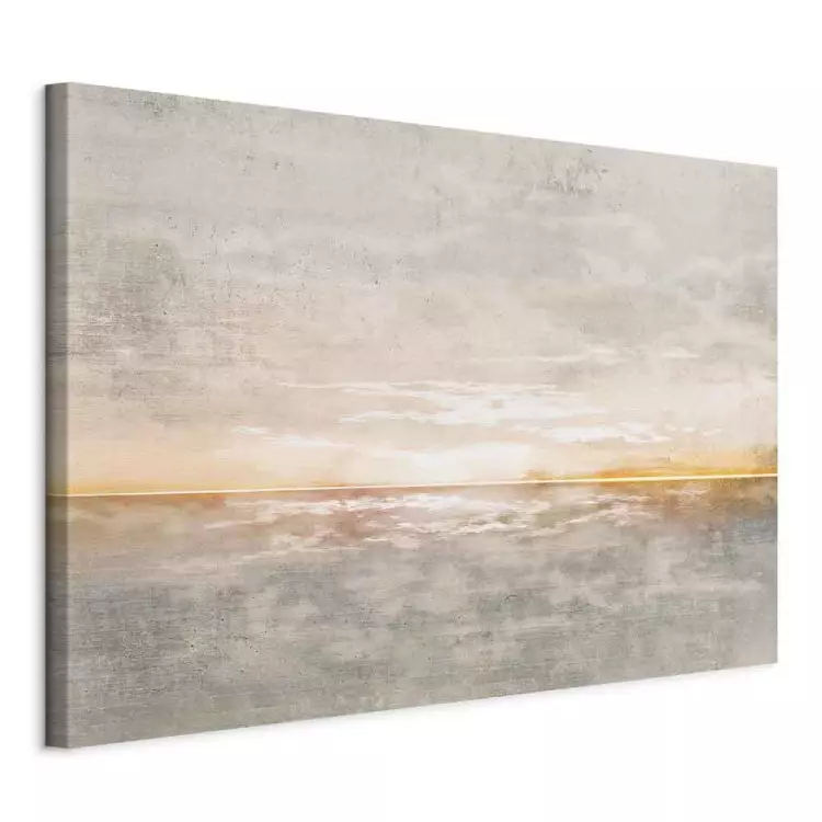 Cadre déco Coucher de soleil - Paysage marin parmi les rayons chauds ...