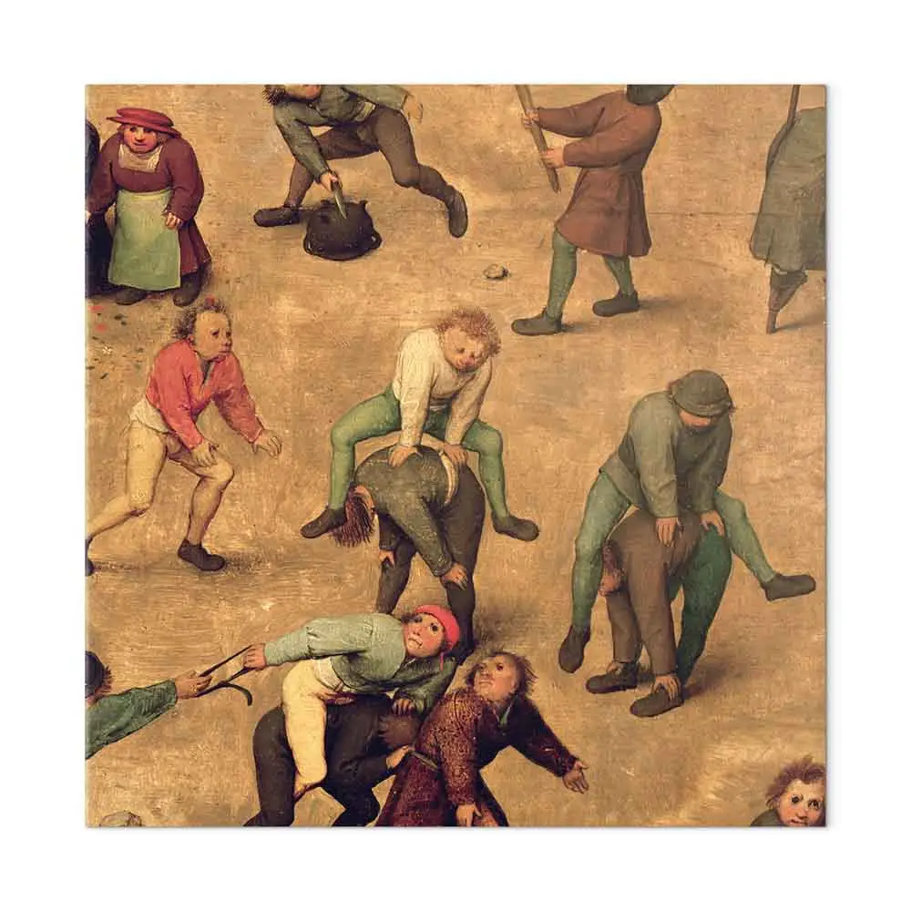 Tableau Children's Games (Kinderspiele): detail of children playing ...