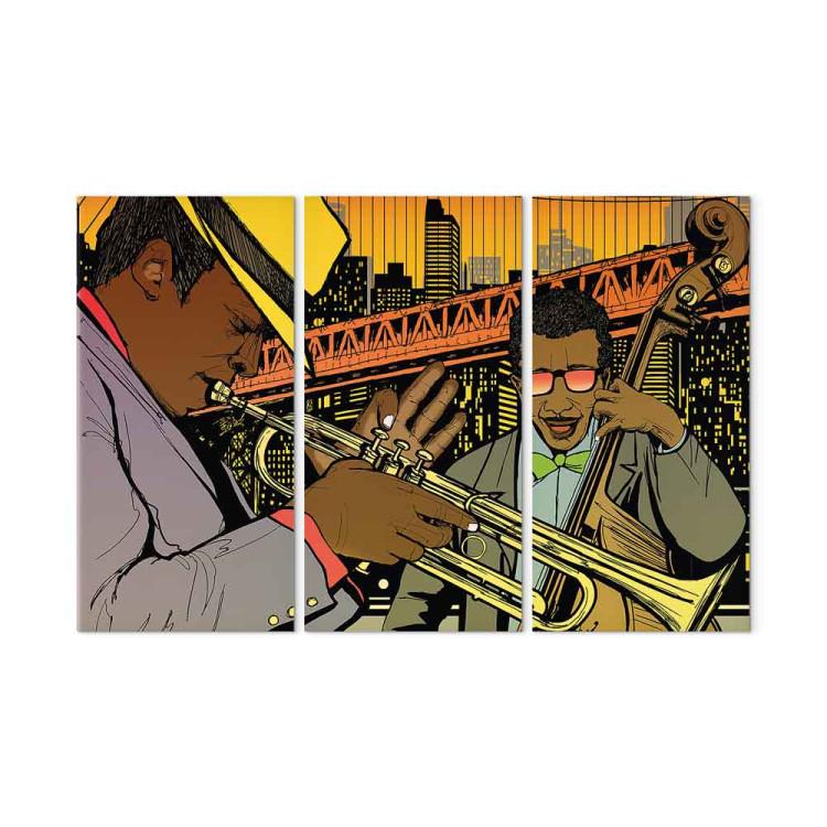 Tableau musique, peinture musique, tableau instrument de musique ...