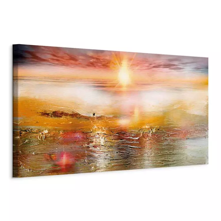 Impression sur toile Mer orange - bimago.fr