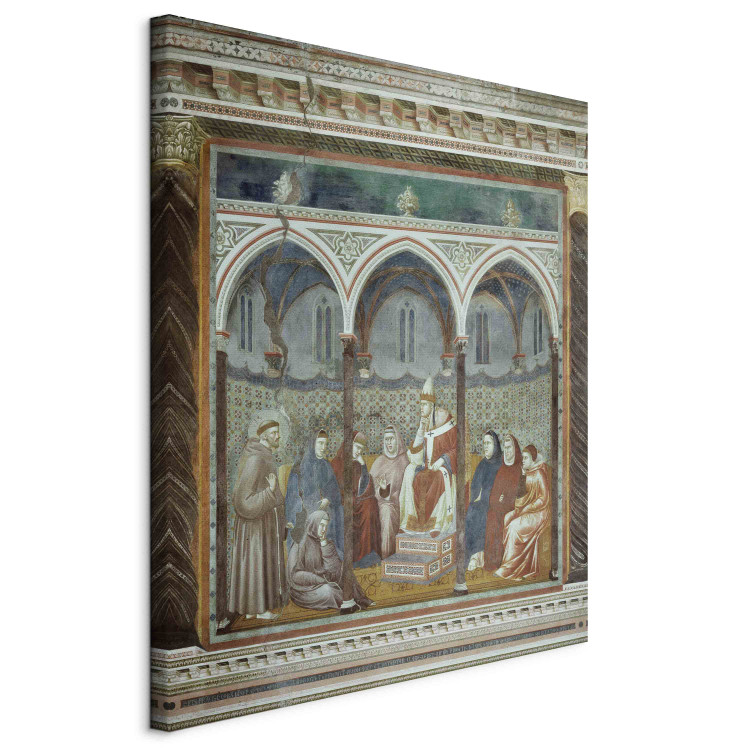 Copie De Tableau St Francis Preaches Before Pope Honorius Iii Giotto Di Bondone Reproductions